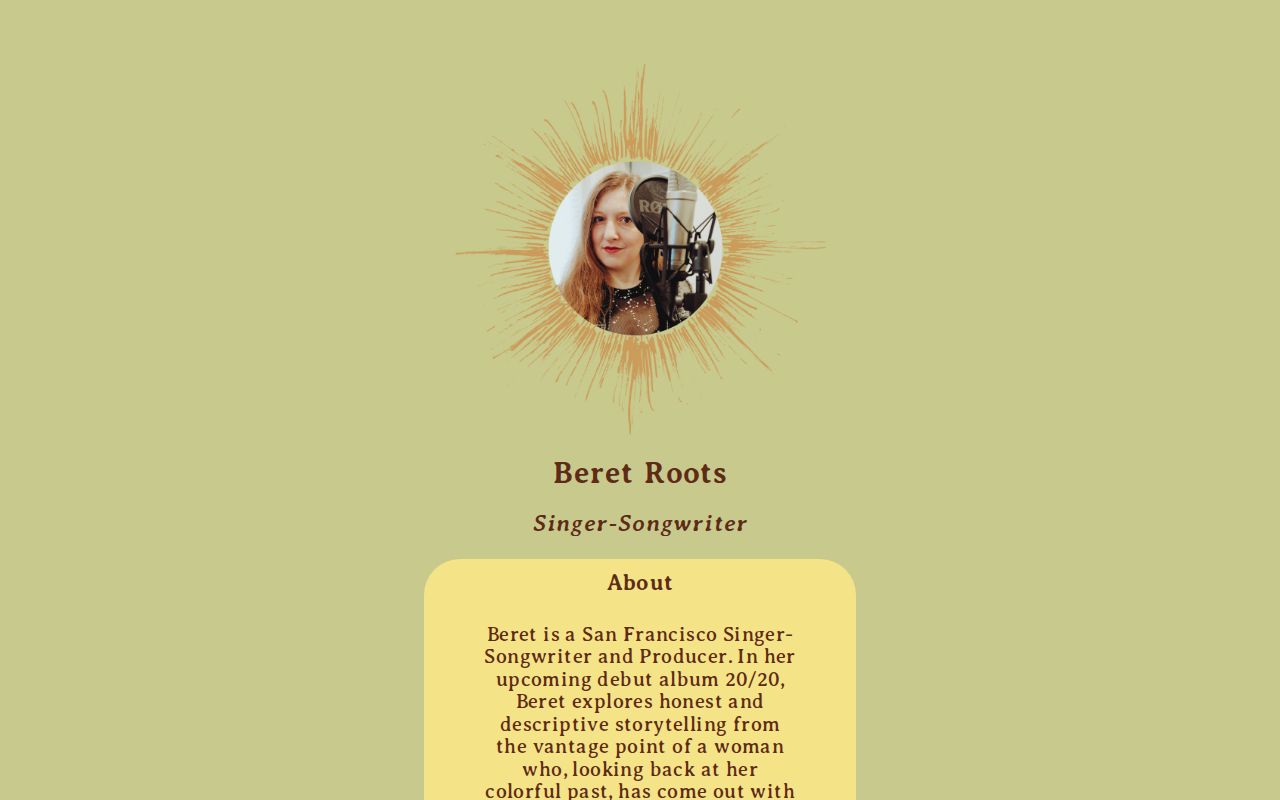 Beret Roots Singer-Songwriter